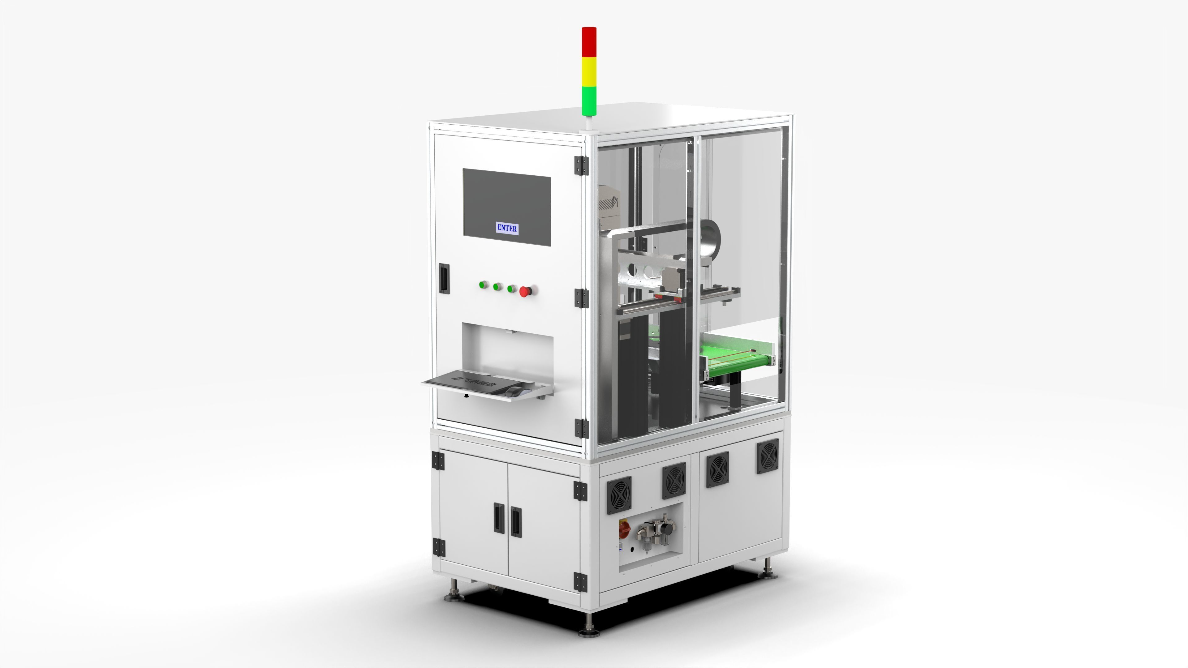 Automatic Scanning Code Labeling Machine 3D model | CGTrader