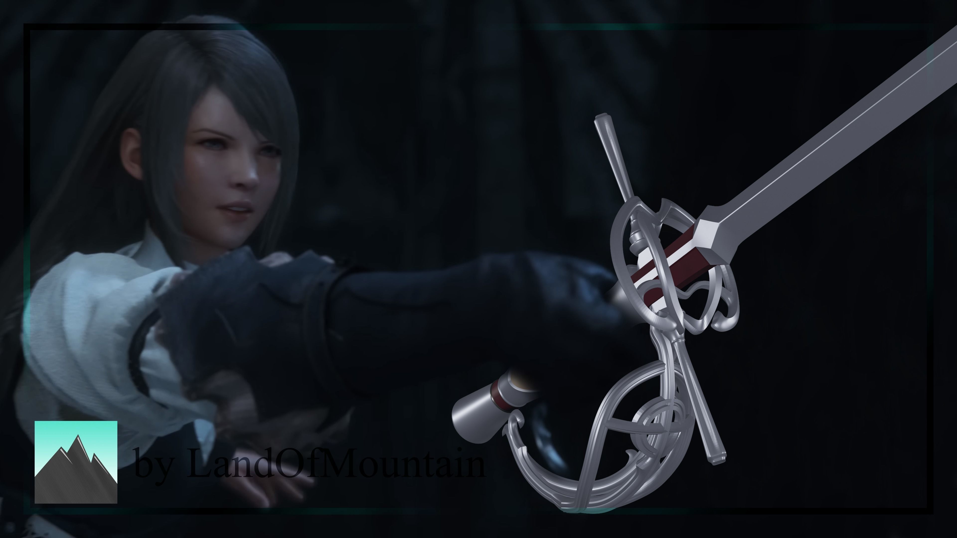 Final Fantasy XVI - Jill Warrick Rapier 3D model 3D printable | CGTrader
