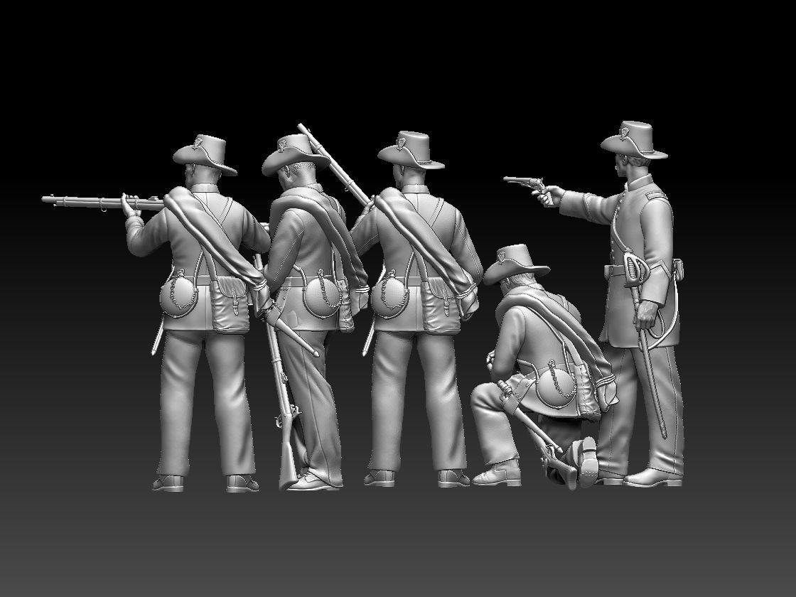 Union Iron Brigade Infantry 3D model 3D printable | CGTrader