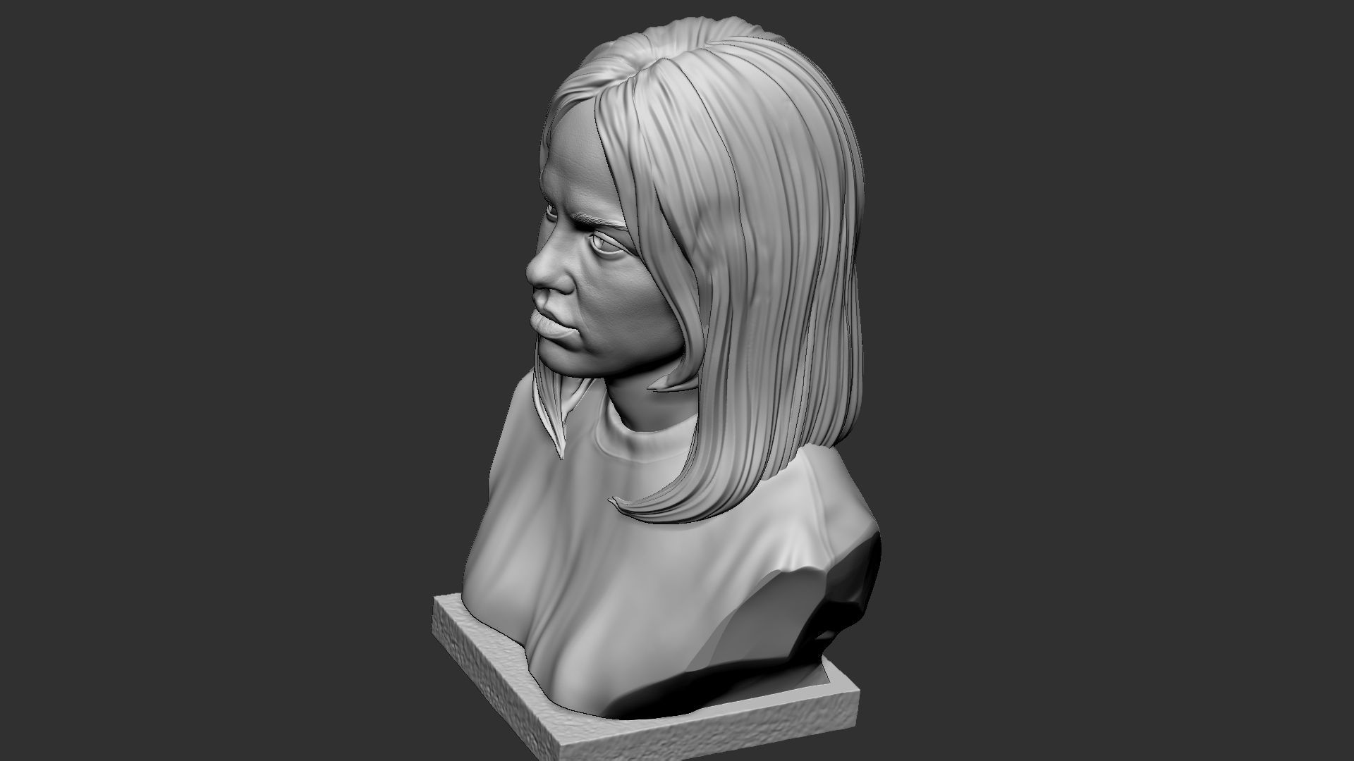 Billie Eilish 3D model 3D printable | CGTrader