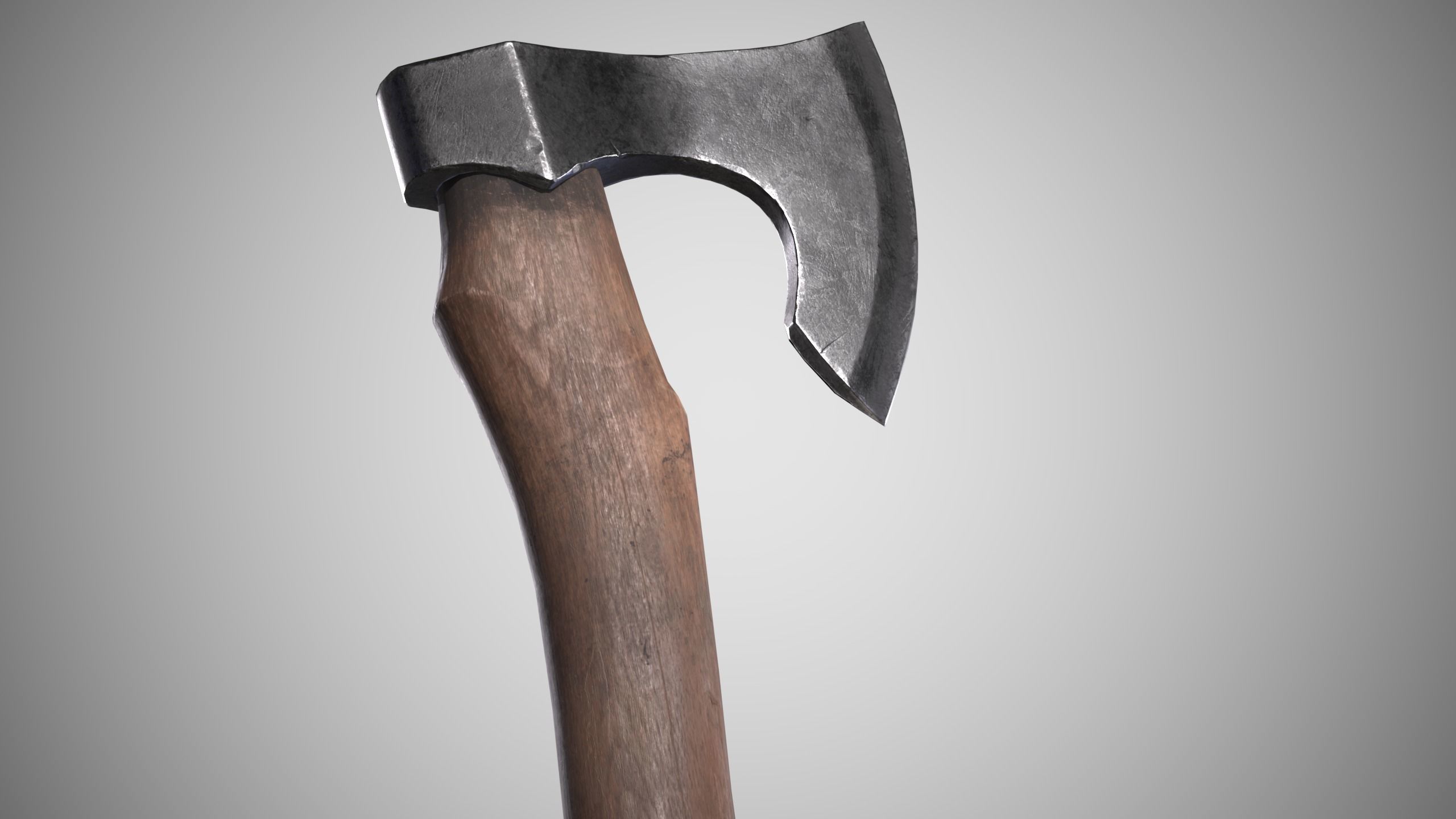 3D model Curved Axe VR / AR / low-poly | CGTrader
