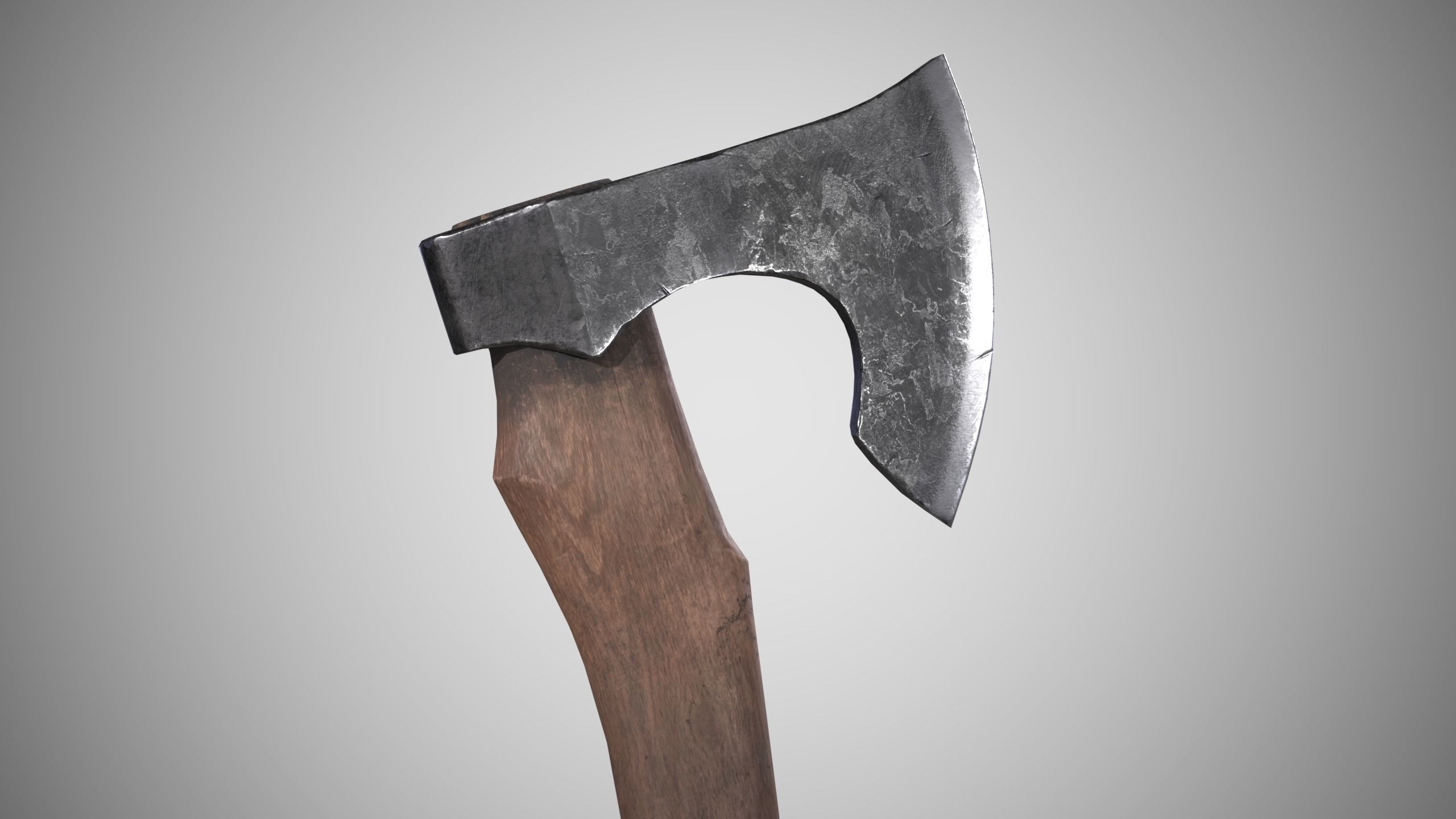 3D model Curved Axe VR / AR / low-poly | CGTrader