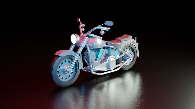 3D model Lowpoly Motorcycle VR / AR / low-poly | CGTrader