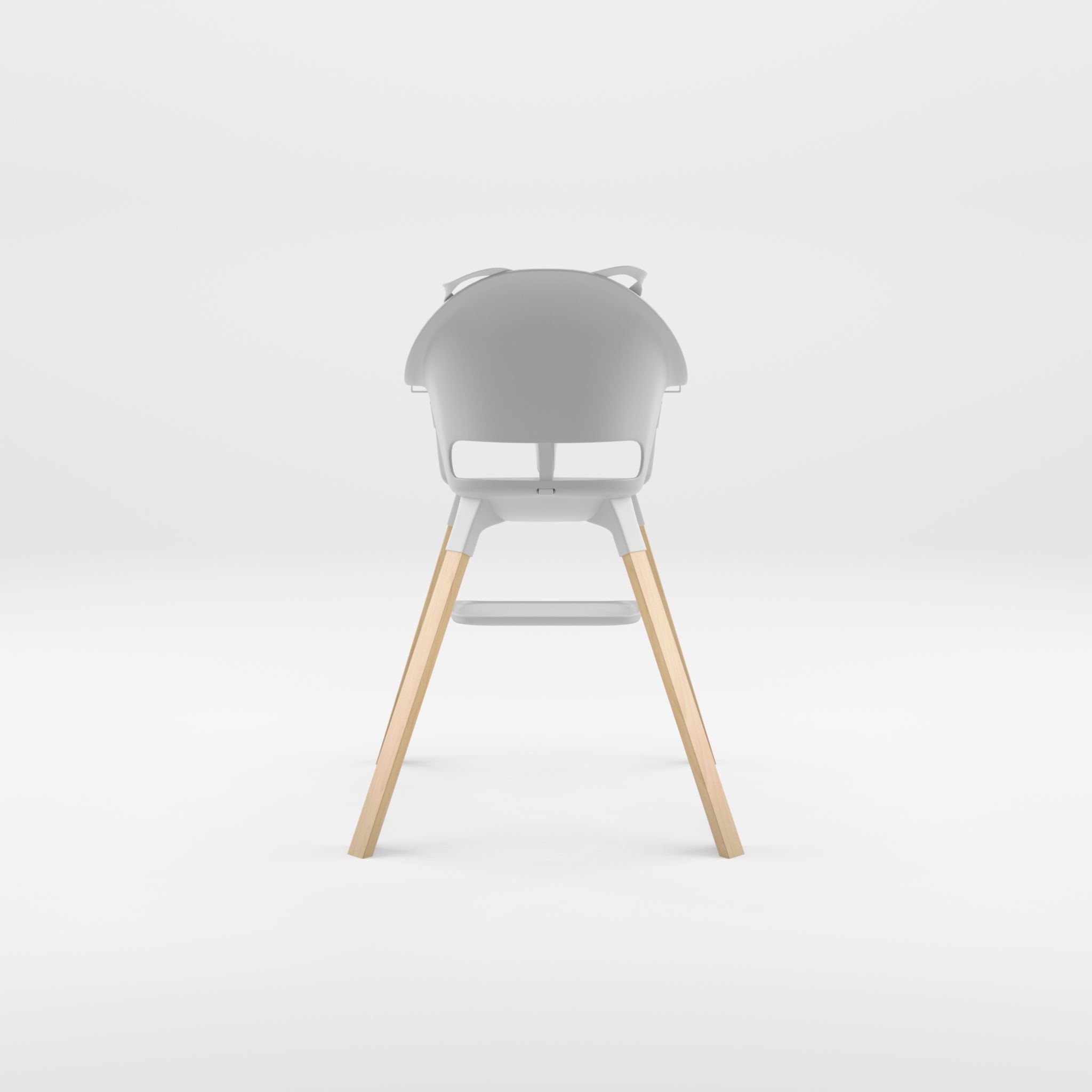 3D model 3D Model of Stokke CLikK dining chair cloud gray VR / AR / low ...