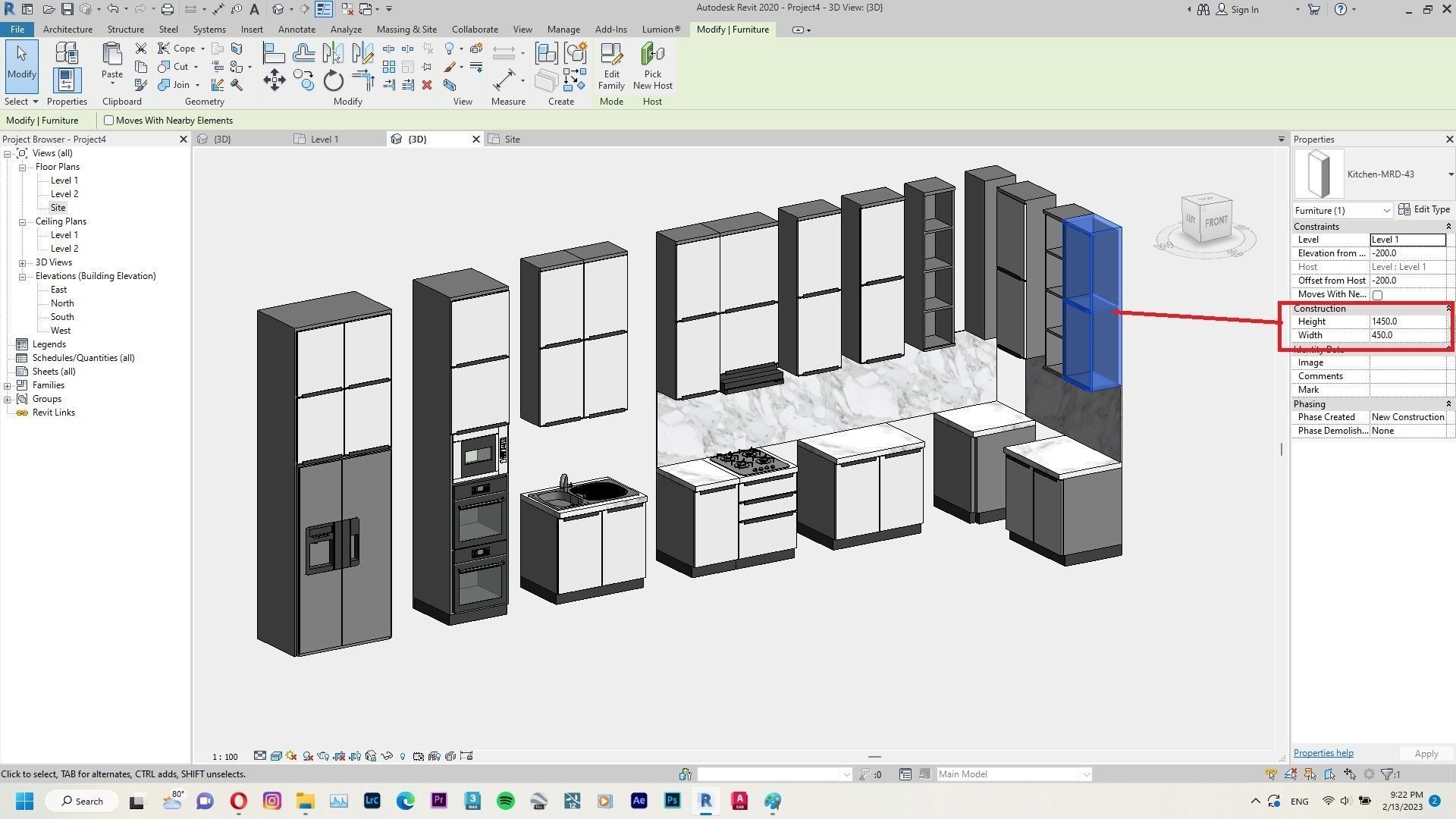 Kitchen Set Pack Revit Family Interior 3D model | CGTrader