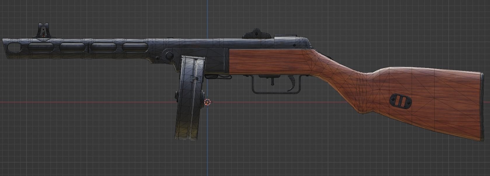3D model PPSH Submachine Gun VR / AR / low-poly | CGTrader
