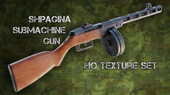 3D model PPSH Submachine Gun VR / AR / low-poly | CGTrader
