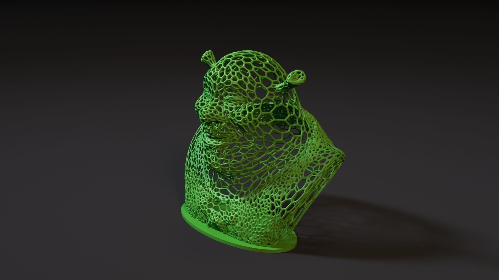 Shrek Bust 3D model 3D printable | CGTrader