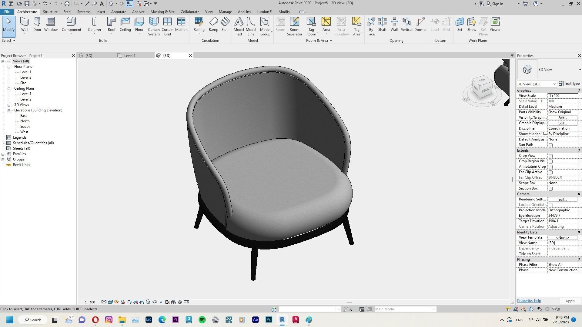 Sofa Pack Revit Family Interior 3D model | CGTrader