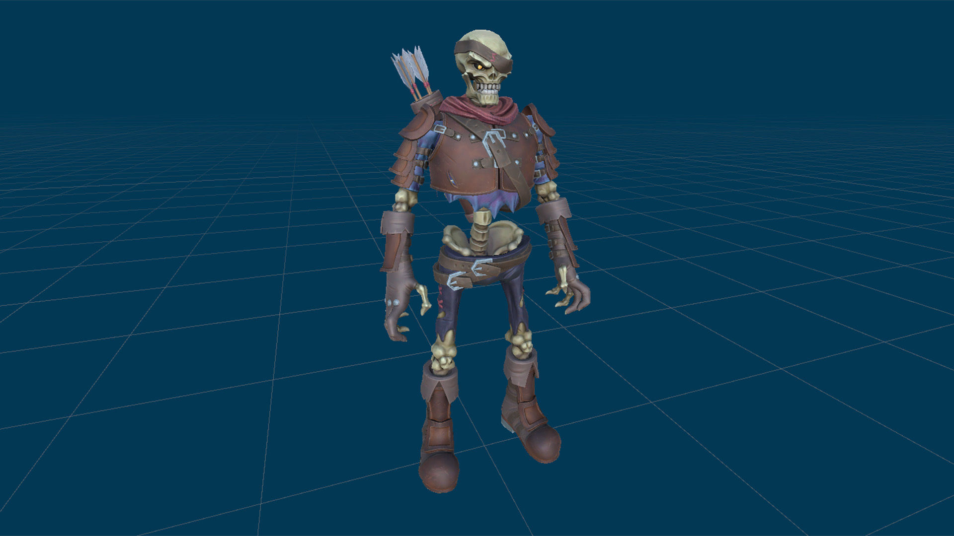 3D model Skeleton Archer VR / AR / low-poly | CGTrader