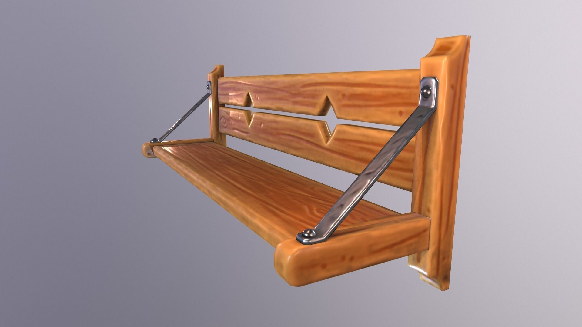 3D model Stylized medieval shelf VR / AR / low-poly | CGTrader