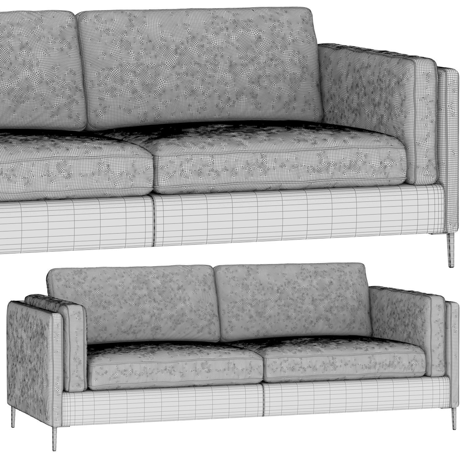 Emery Sofa - Sapphire Birch 3D model | CGTrader