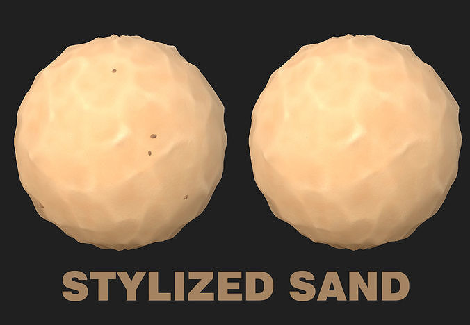 Seamless Stylized PBR Sand Texture Texture | CGTrader