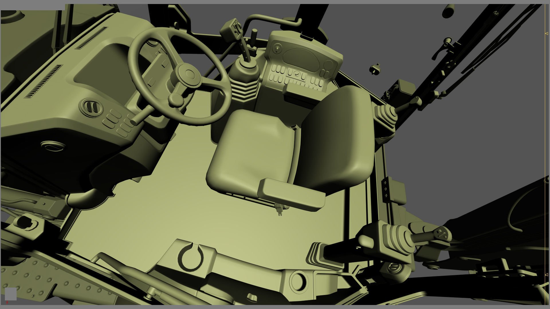 Backhoe Loader 3D model | CGTrader