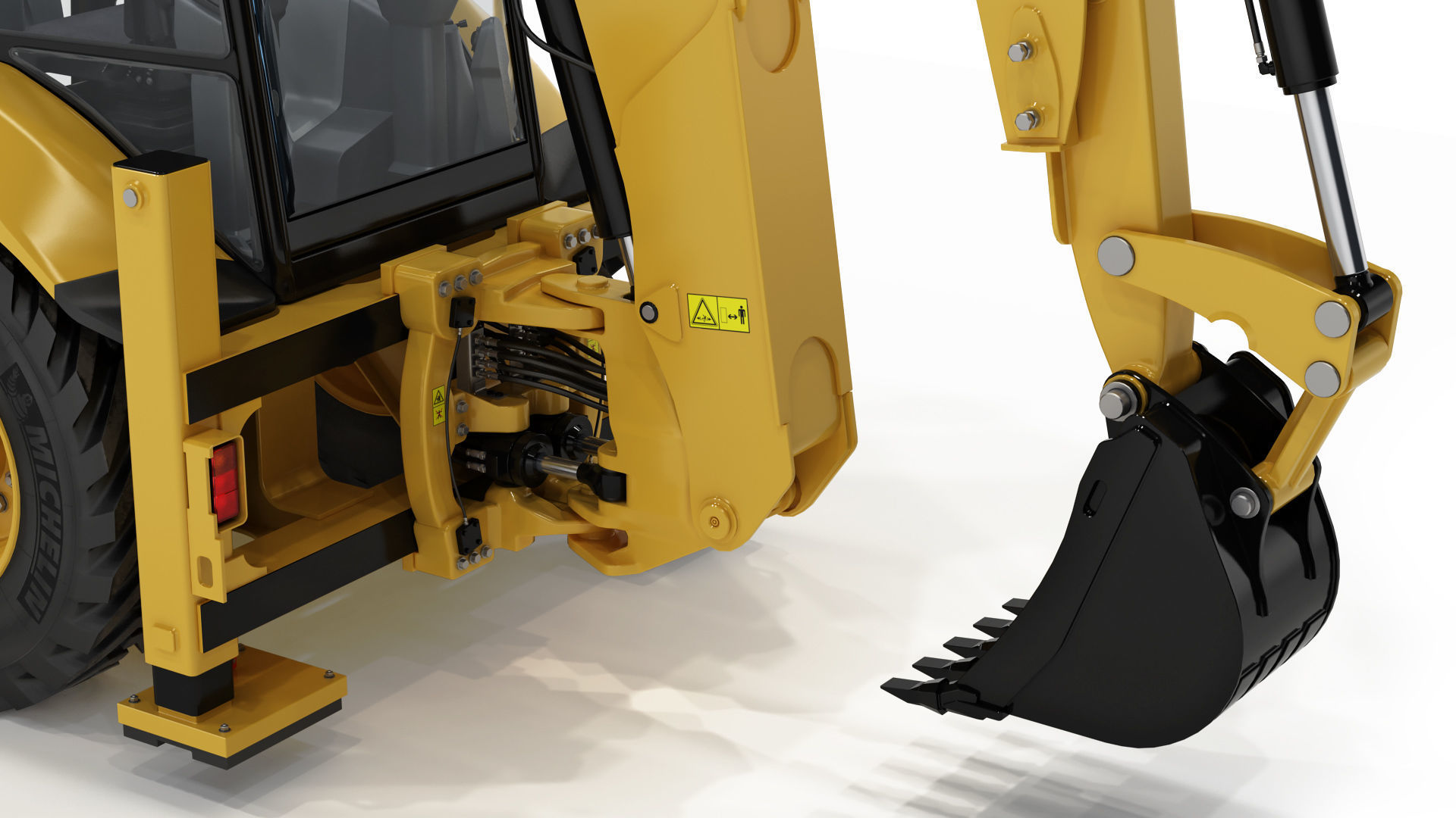 Backhoe Loader 3D model | CGTrader