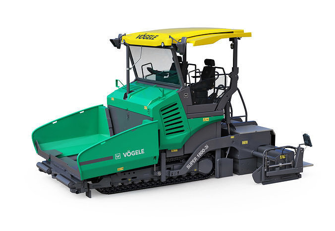 Asphalt Paver Vogele Super 1800-3i 3D model | CGTrader