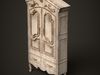 ANTIQUE WARDROBE - VINTAGE CLOSET - RUSTIC - FRENCH ROCOCO STYLE 3D ...