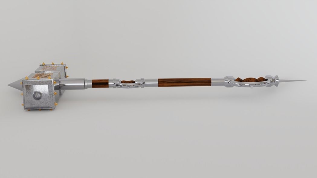 Twohanded Hammer 3D model | CGTrader