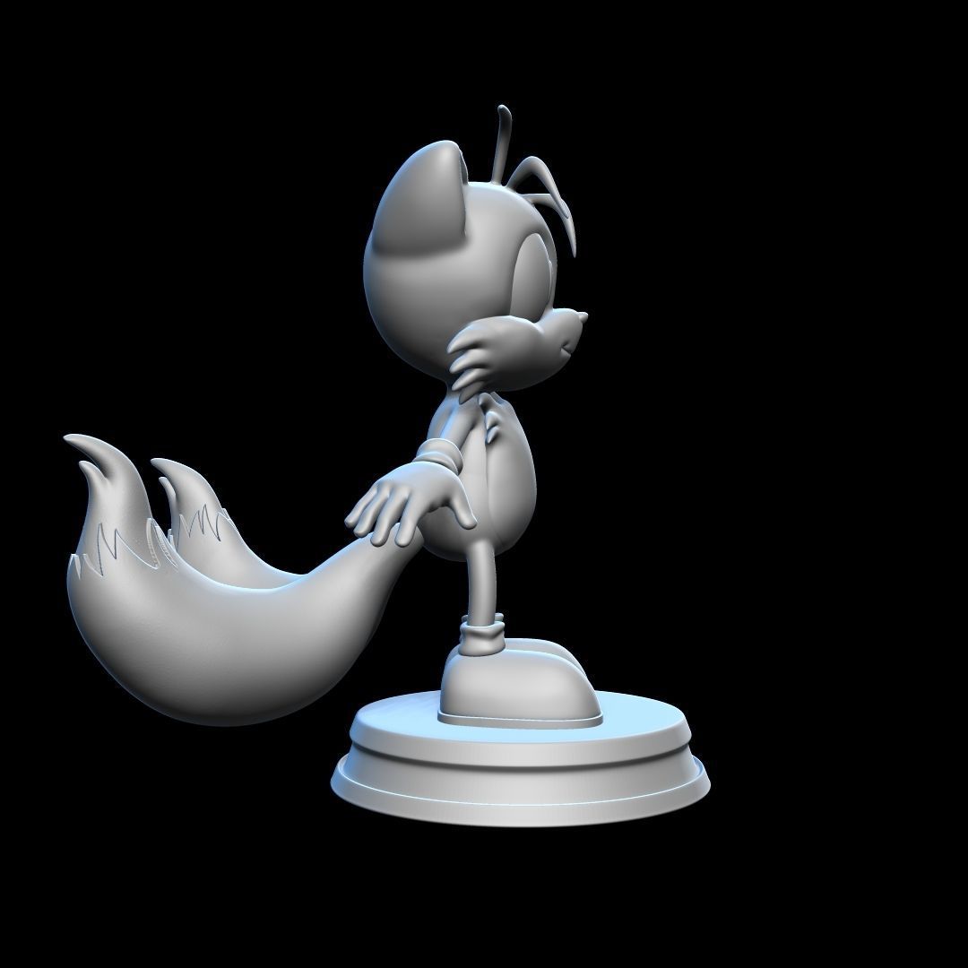 TAILS SONIC 3D model 3D printable | CGTrader
