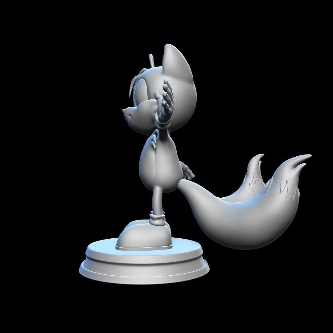 TAILS SONIC 3D model 3D printable | CGTrader