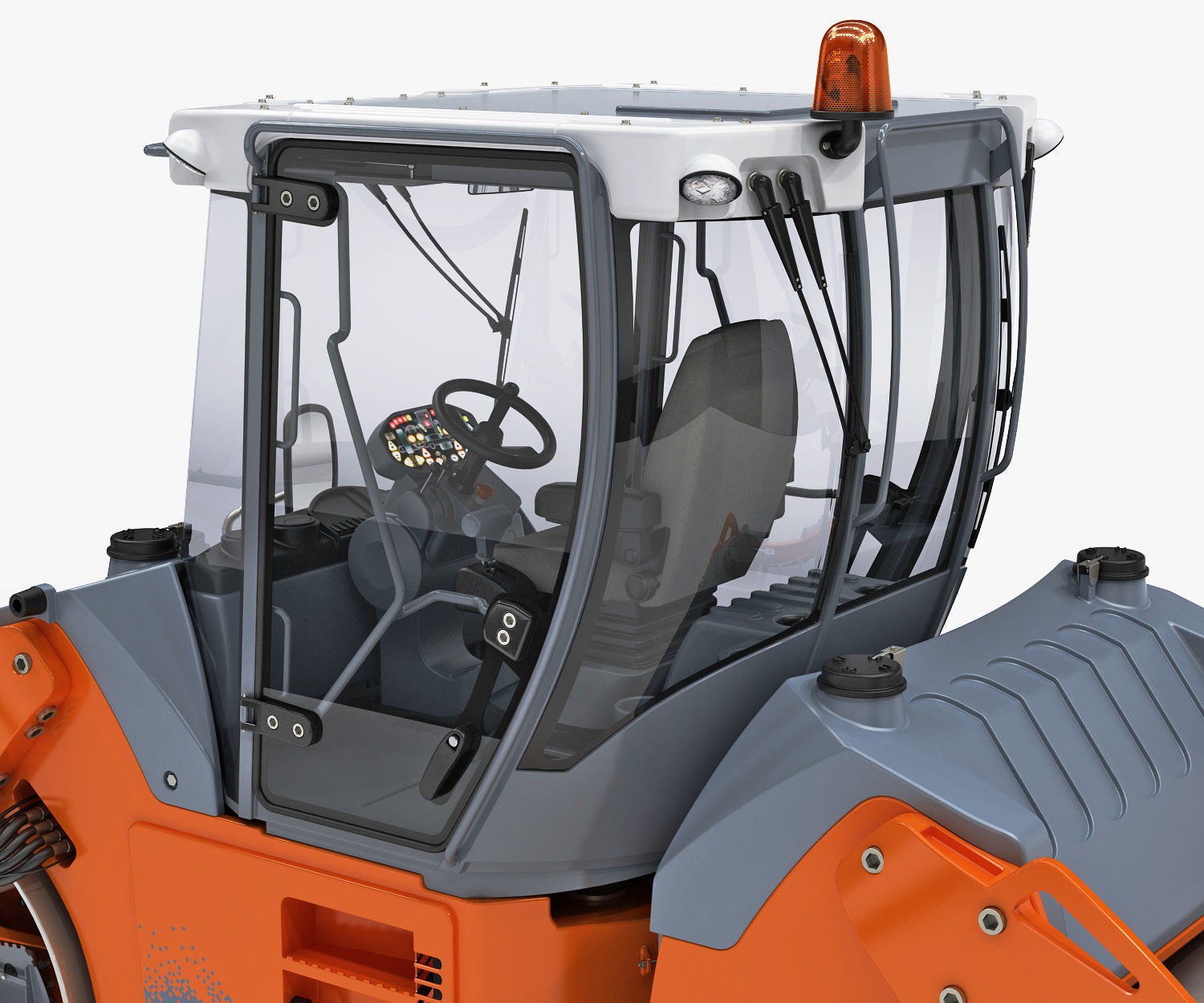 Articulated Tandem Road Roller 3D model | CGTrader