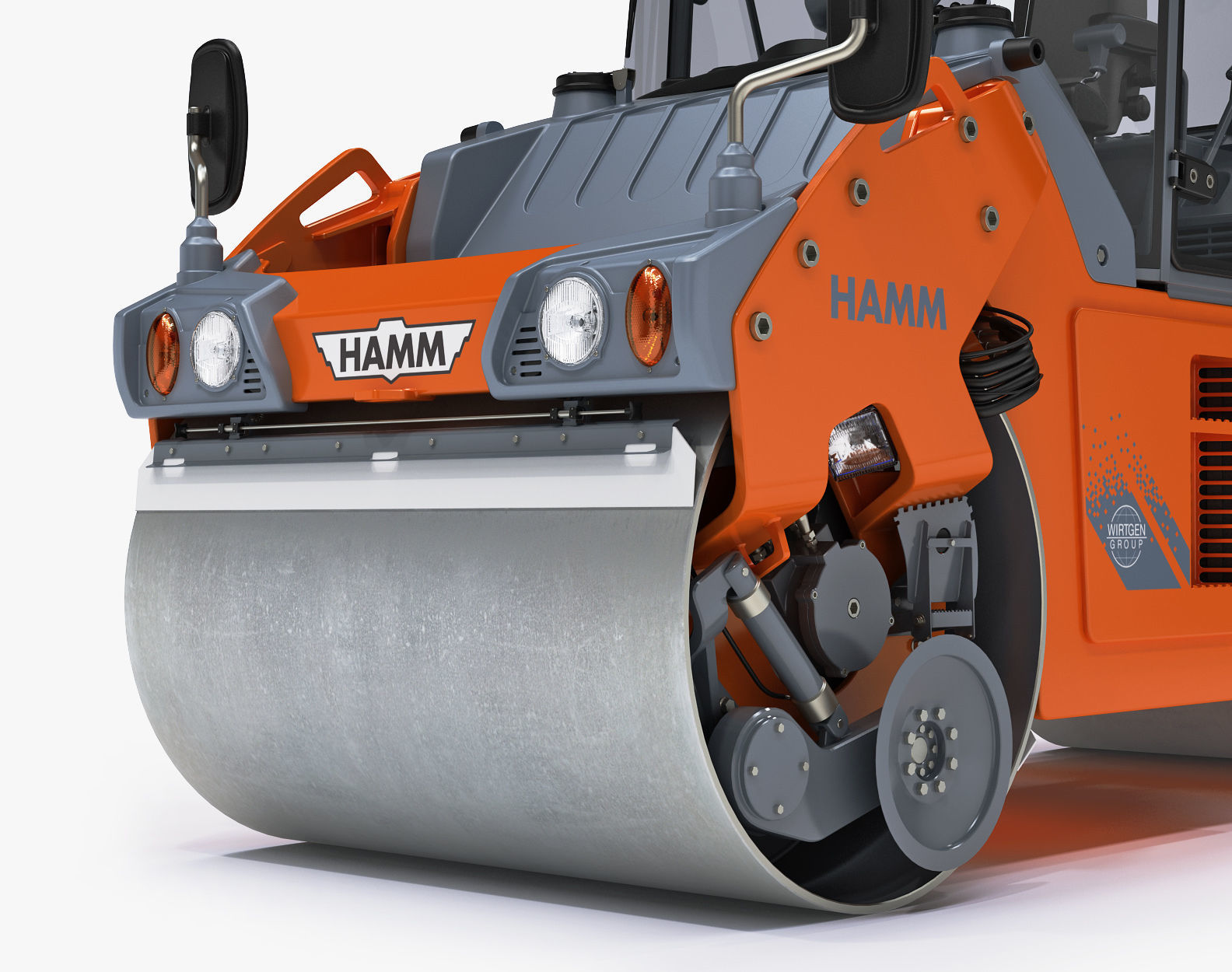 Articulated Tandem Road Roller 3D model | CGTrader