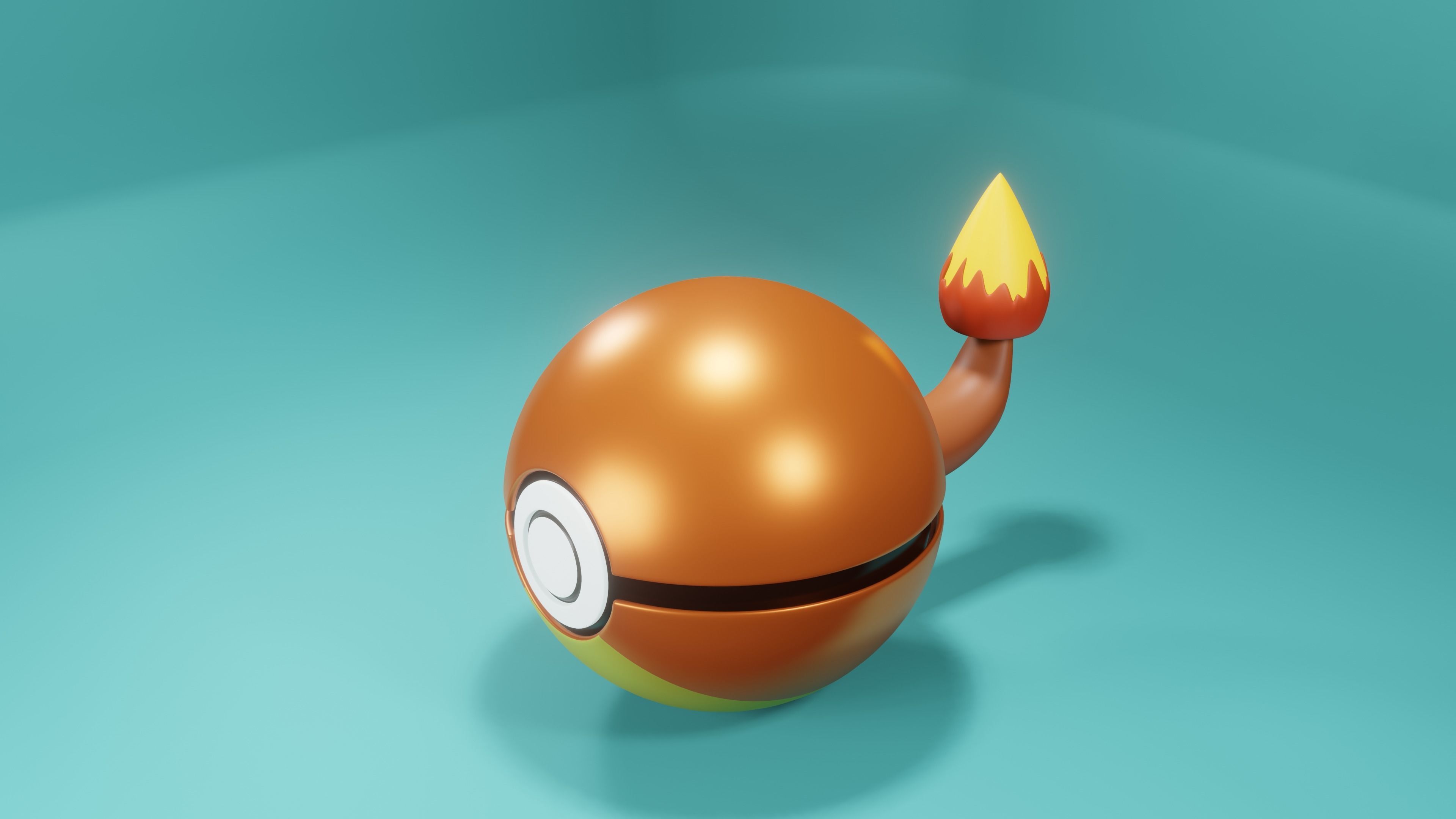 3D model CHARMANDER BALL VR / AR / low-poly | CGTrader