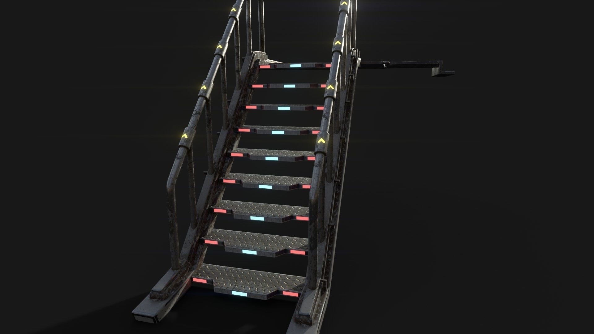 Scifi Stairs 3D model | CGTrader