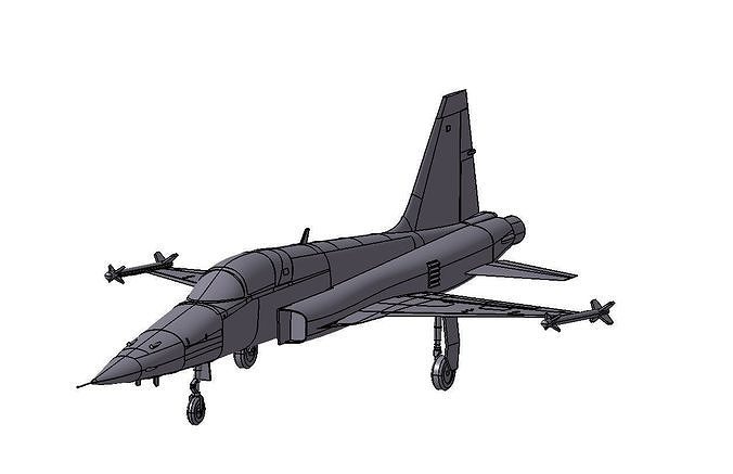 F5 Northrop scaled 3D model 3D printable | CGTrader
