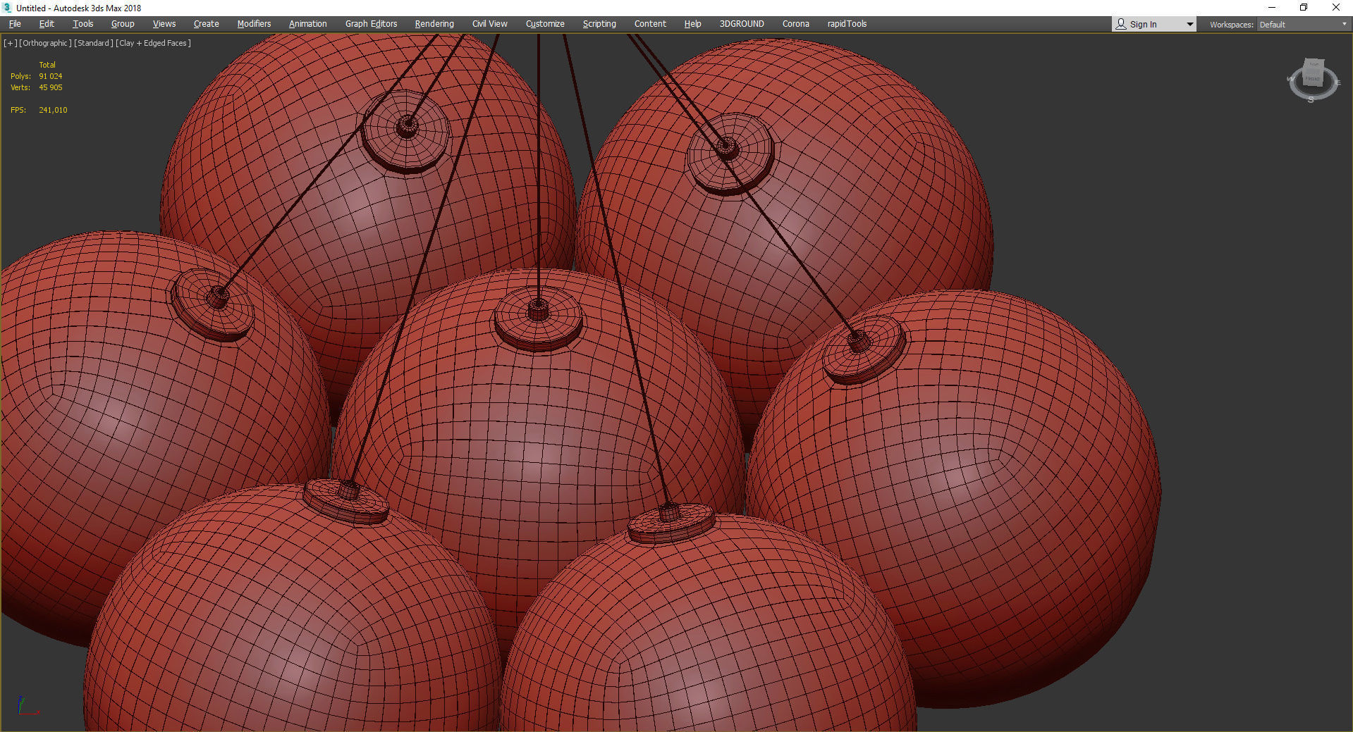 3D model Bocci cluster VR / AR / low-poly | CGTrader