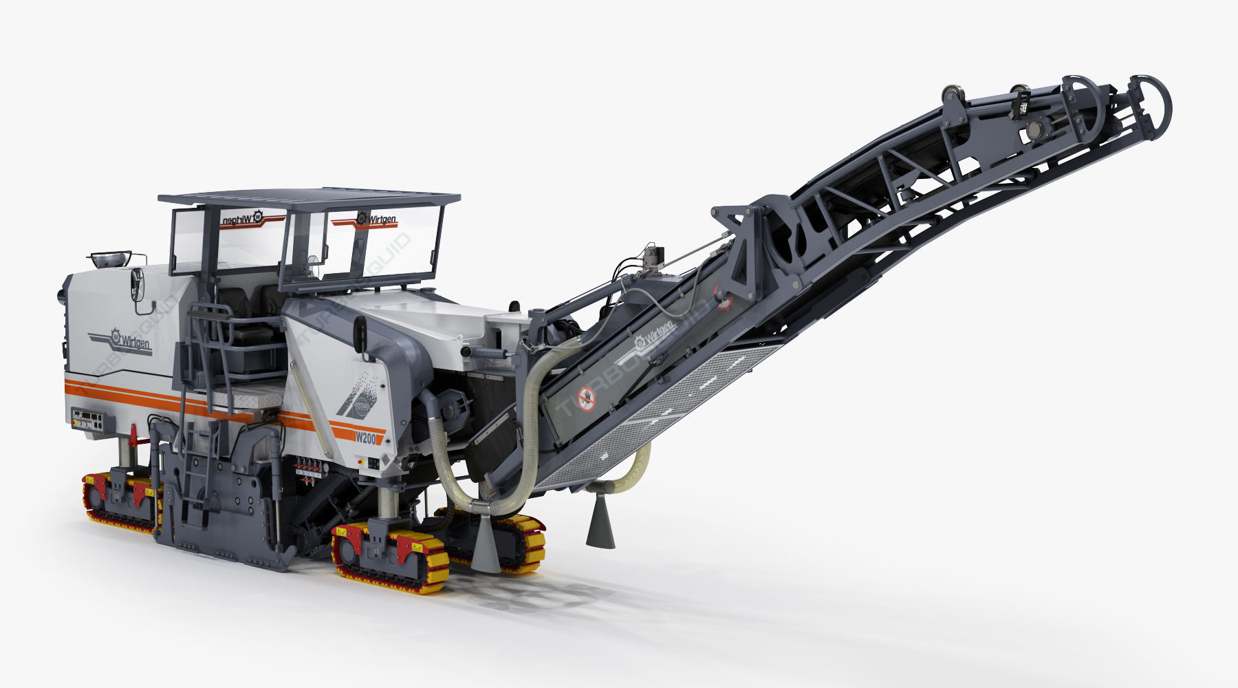 Asphalt Milling Machine 3D model | CGTrader