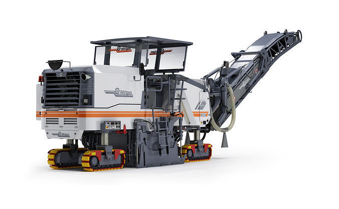 Asphalt Milling Machine 3D model | CGTrader