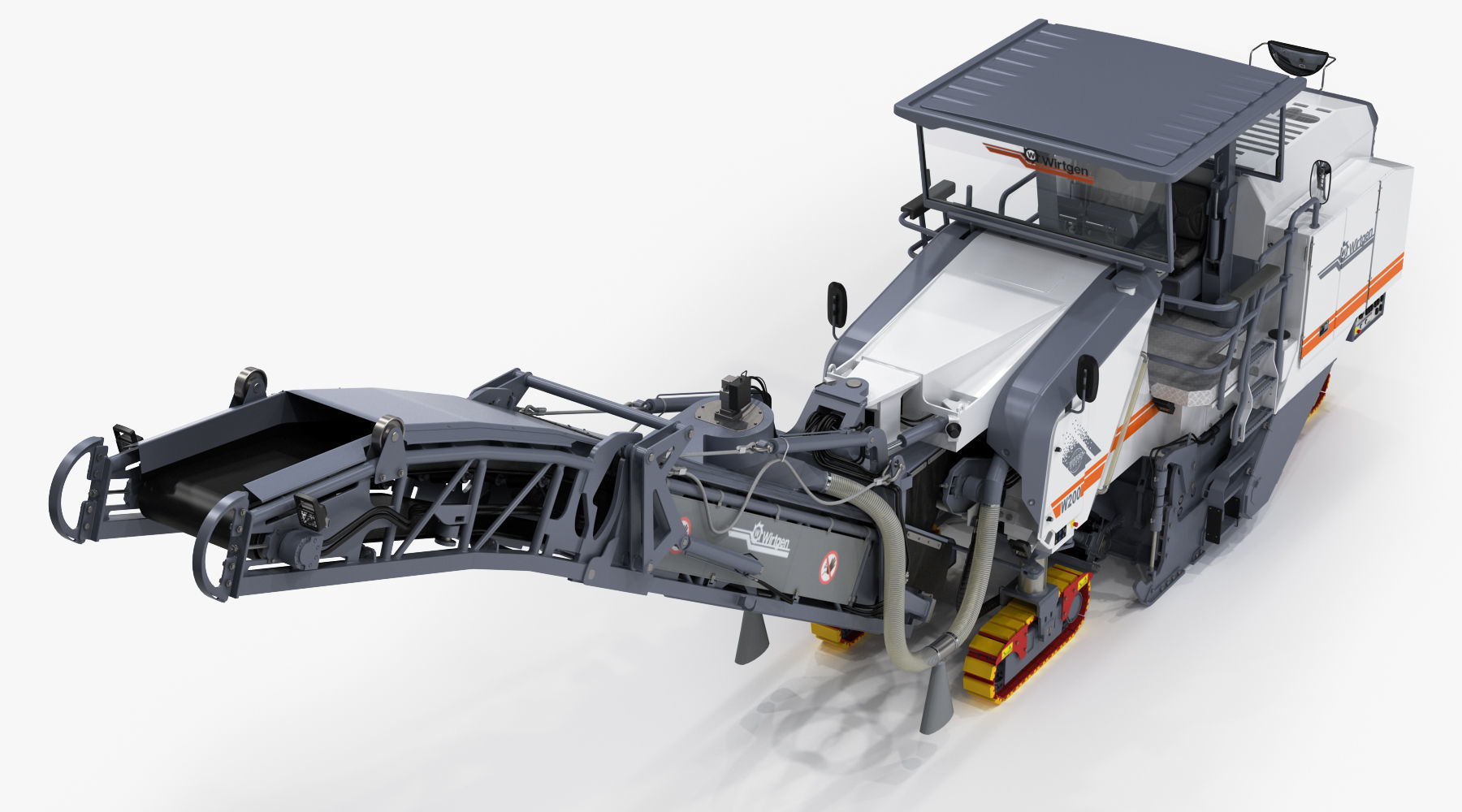 Asphalt Milling Machine 3D model | CGTrader