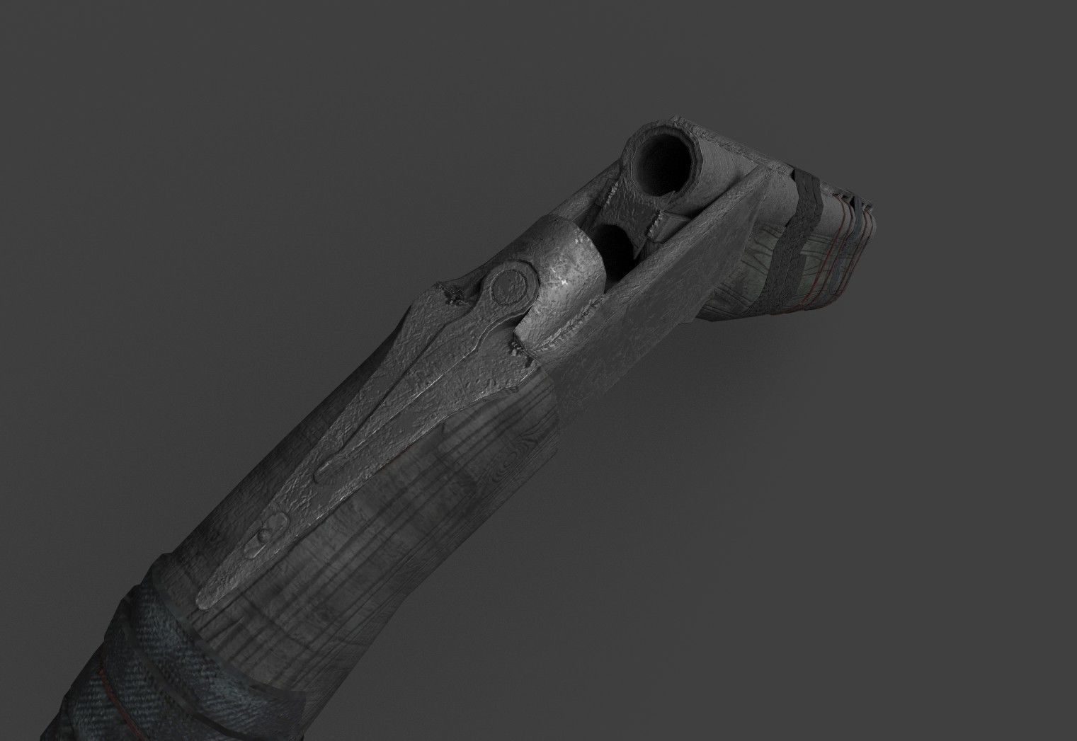 double-barreled homemade sawn-off shotgun free VR / AR / low-poly 3D model | CGTrader