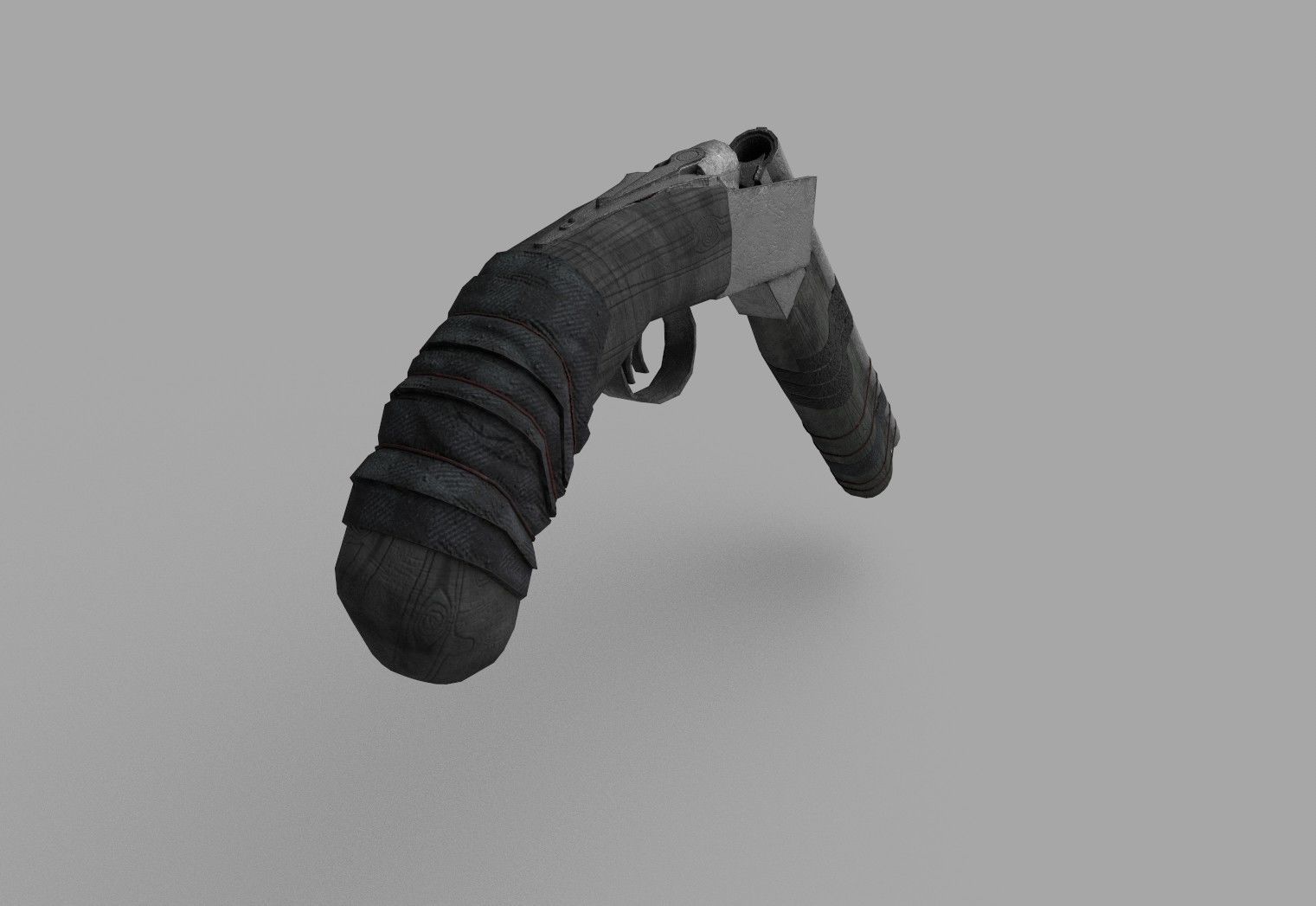 double-barreled homemade sawn-off shotgun free VR / AR / low-poly 3D model | CGTrader