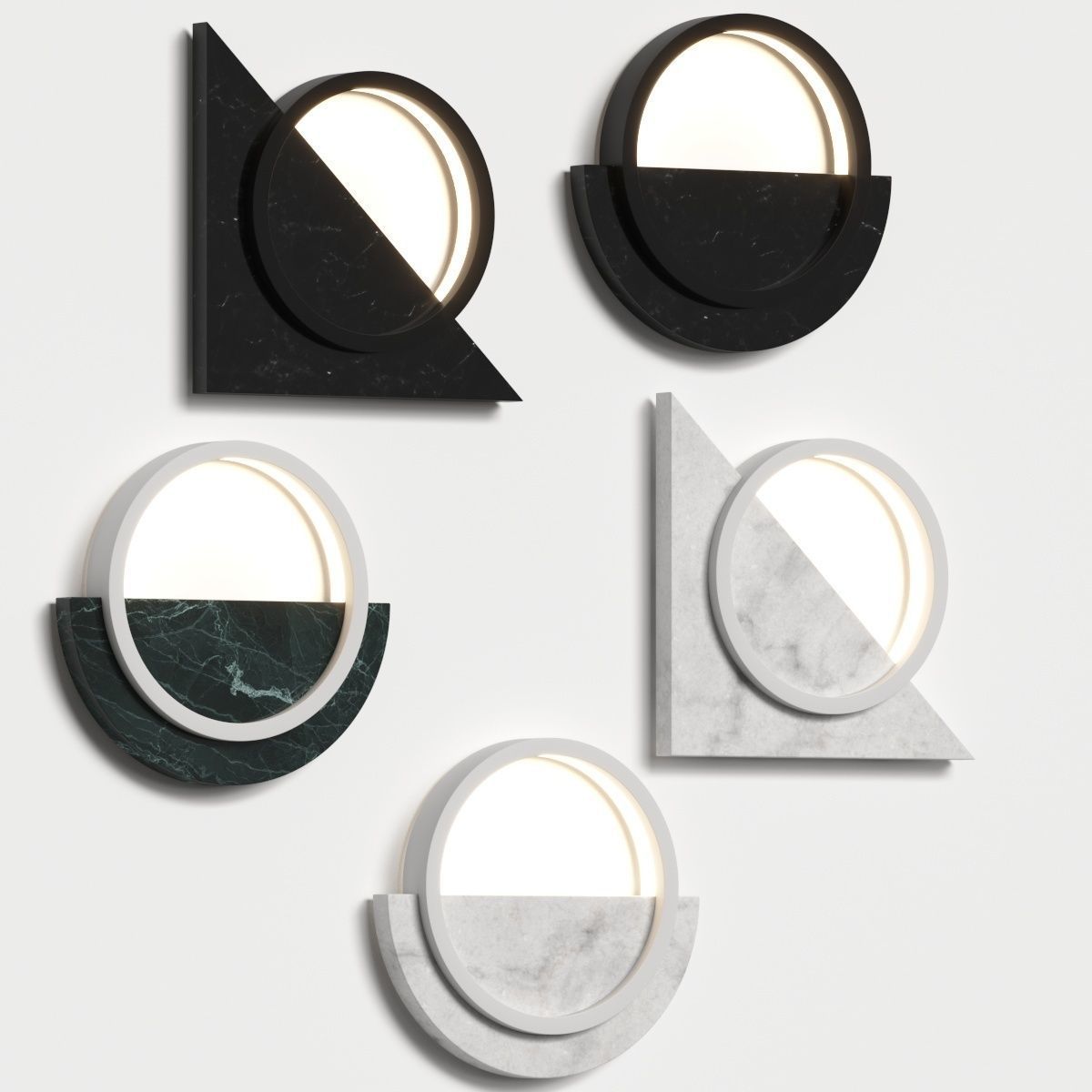 FOLK Reykjavik Composition Wall Lamps 3D model | CGTrader