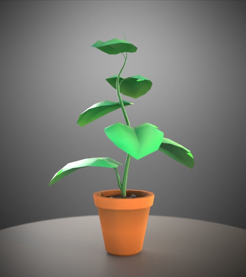 3D model Plant stylized Low Poly VR / AR / low-poly | CGTrader
