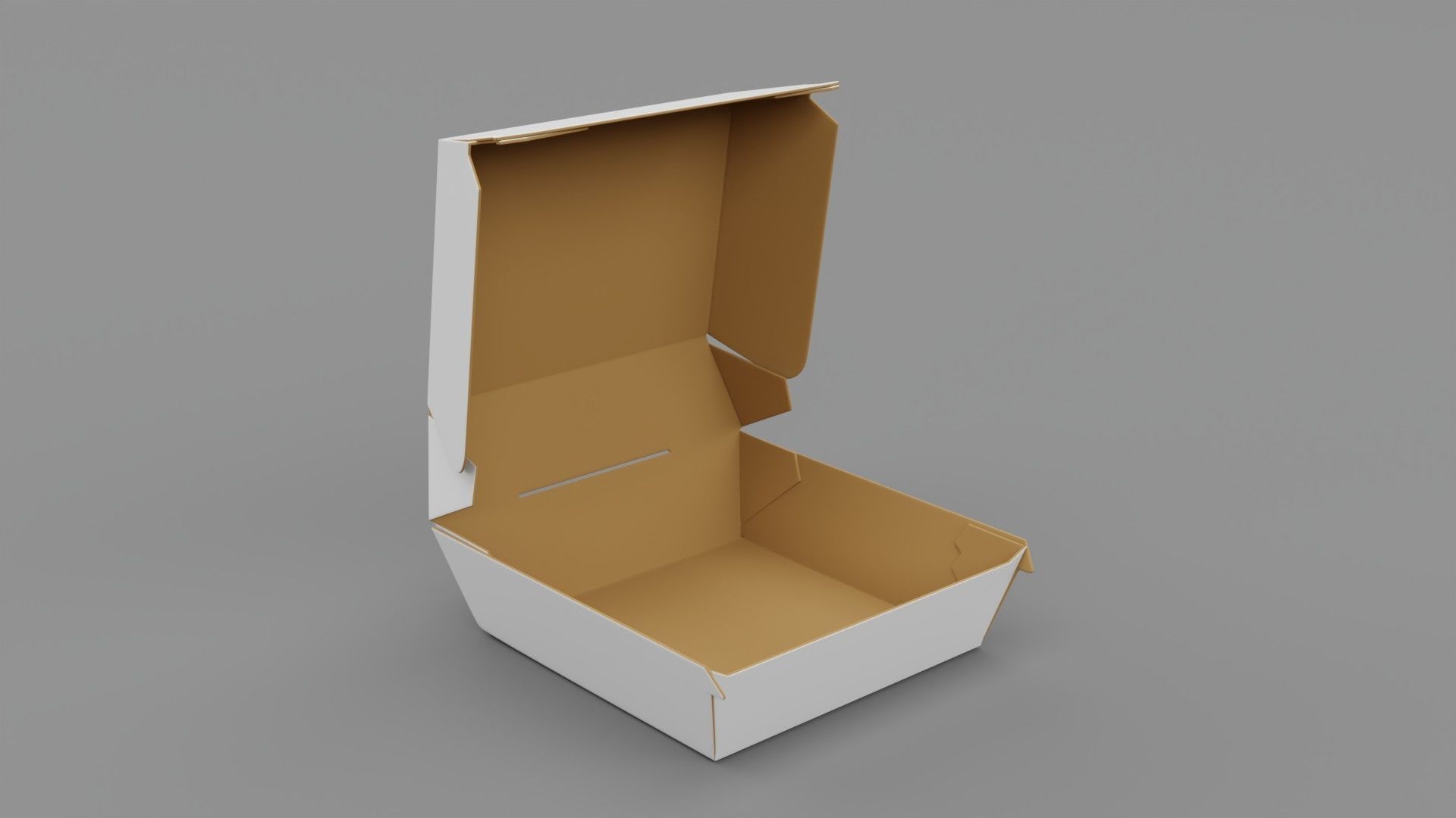 3D model Empty packages burger box VR / AR / low-poly | CGTrader