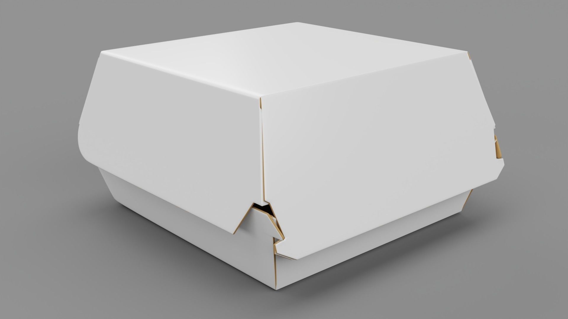 3D model Empty packages burger box VR / AR / low-poly | CGTrader
