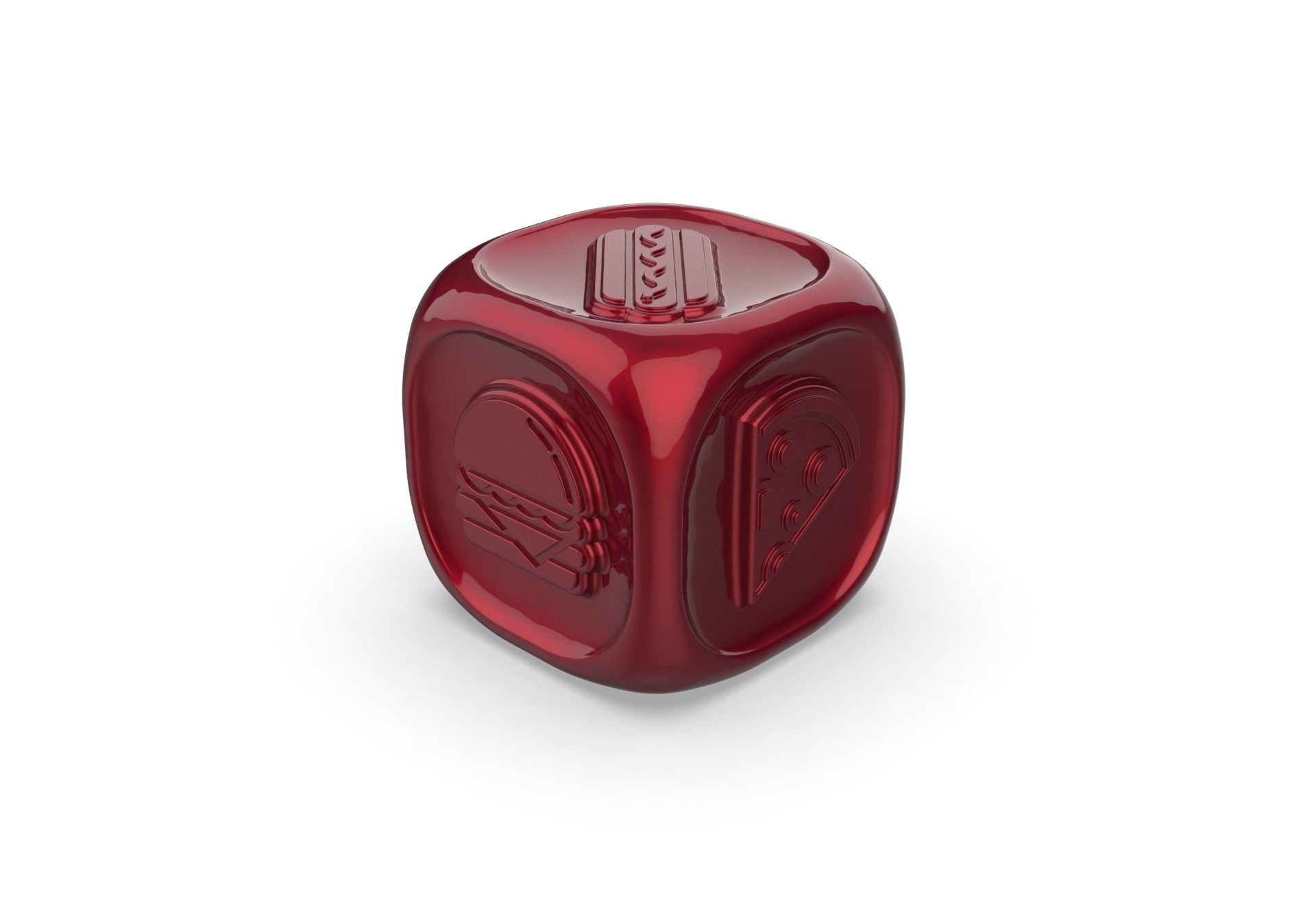 Fastfood Dice 3D model 3D printable | CGTrader