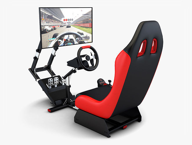 Racing Game Simulator Display v 1 3D model | CGTrader