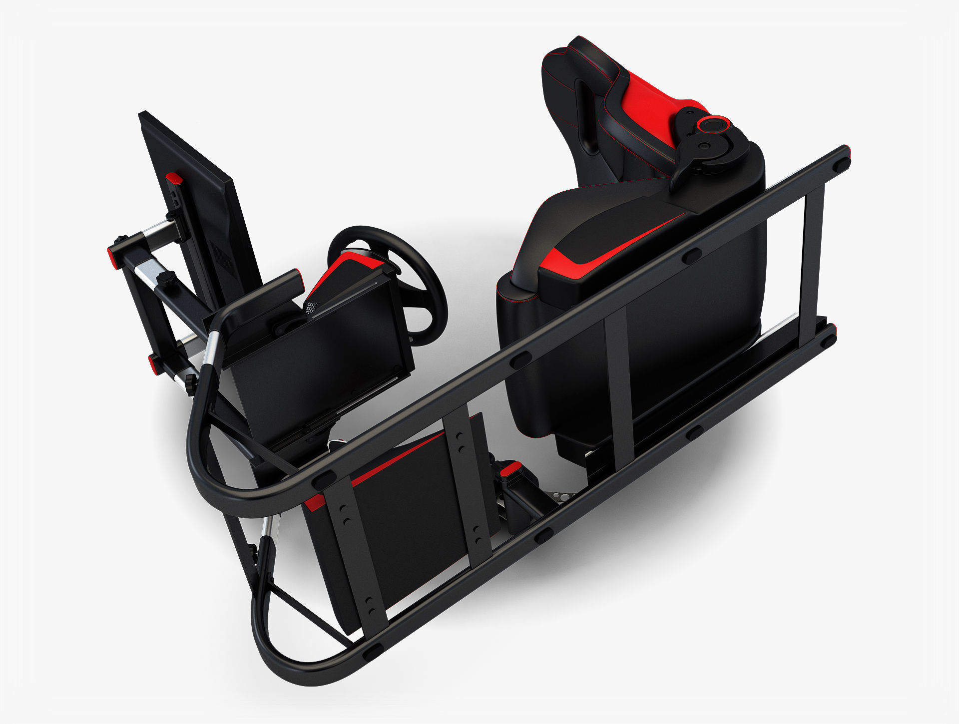 Racing Game Simulator Display v 2 3D model | CGTrader