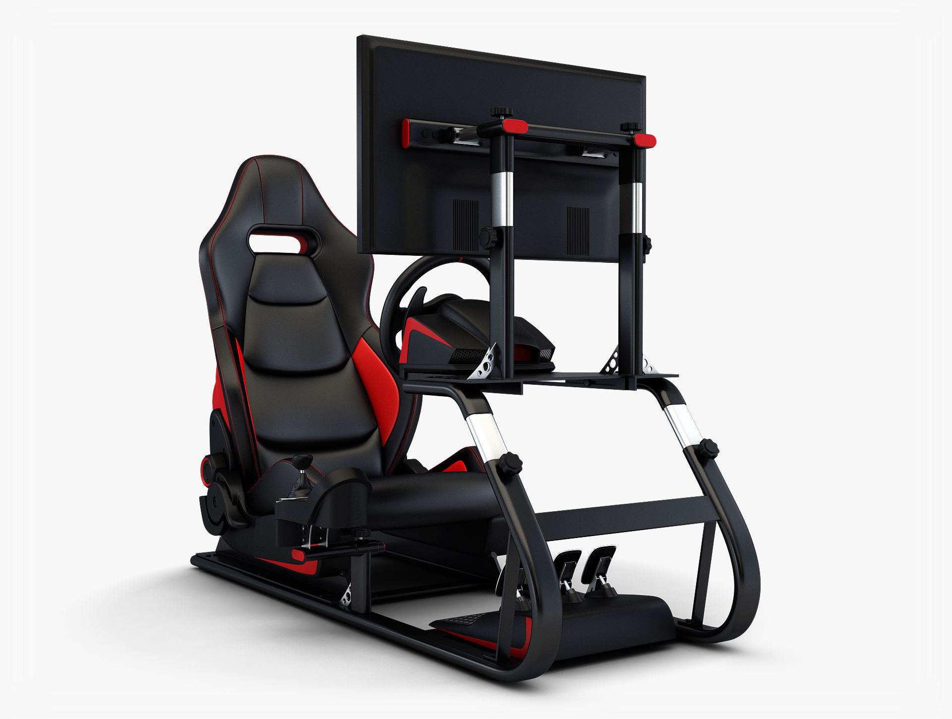 Racing Game Simulator Display v 2 3D model | CGTrader