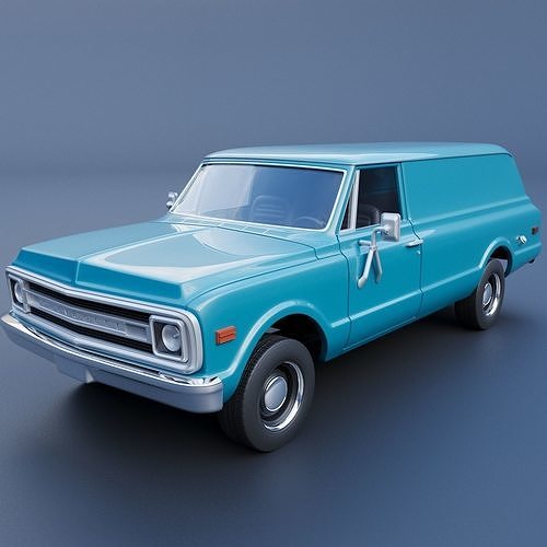 Chevrolet Panel Truck 1970 3D model 3D printable | CGTrader