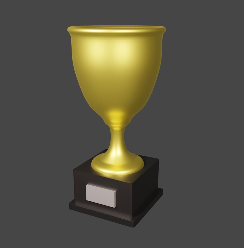 Golden Trophy 3D model | CGTrader