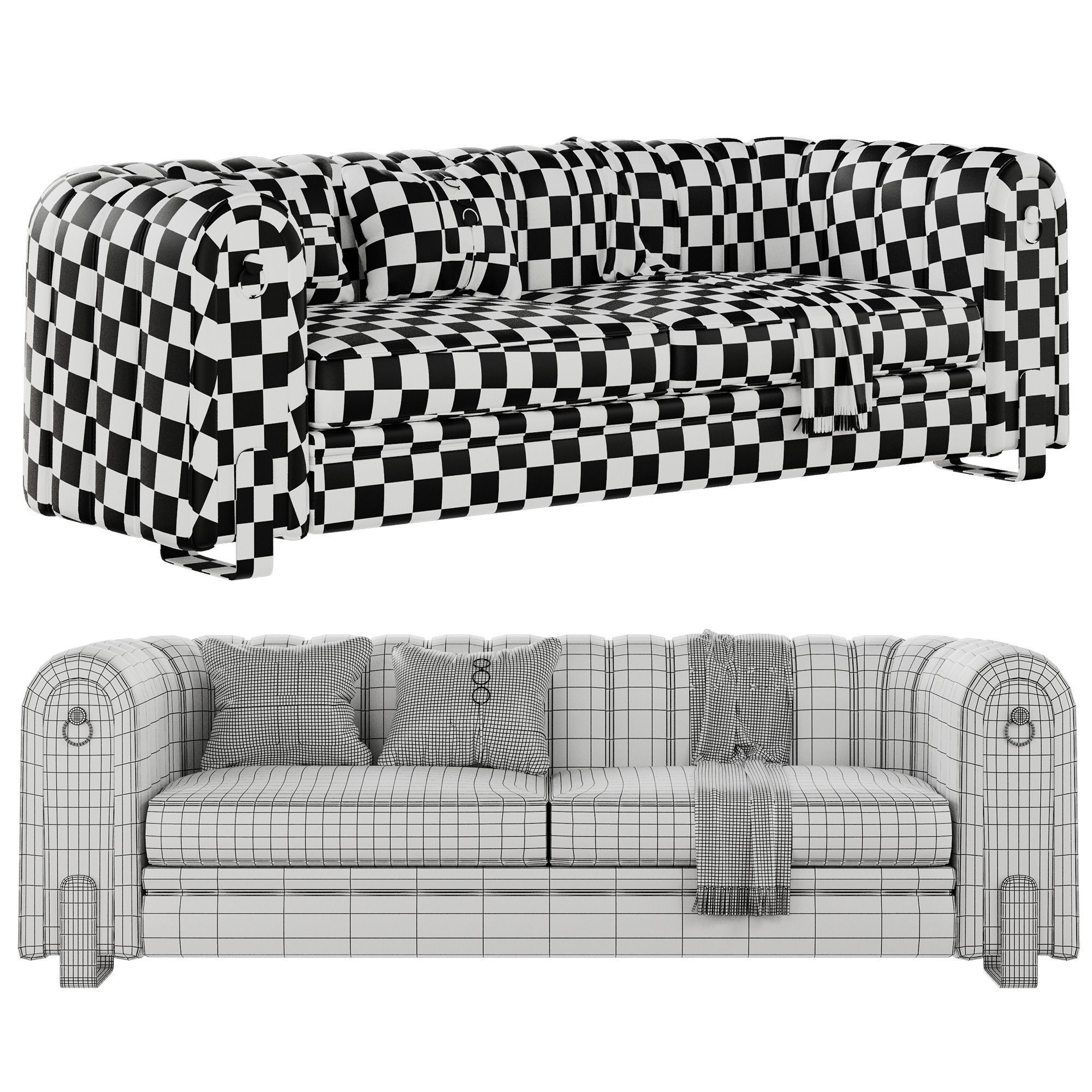 3D model FH 1798 Victorian Sofa Set VR / AR / low-poly | CGTrader