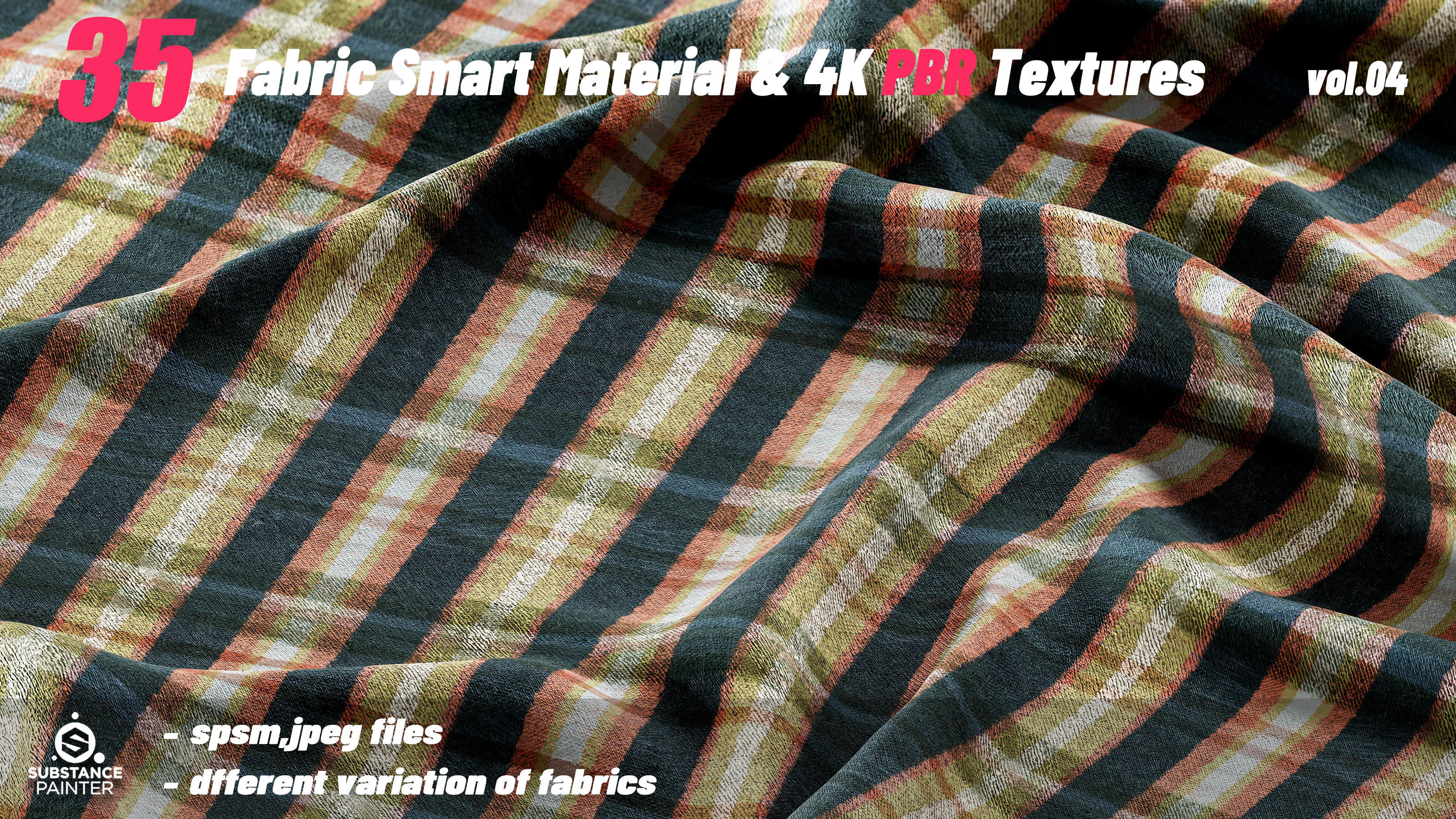 35 High Quality Fabric Smart Materials and 4K PBR Texture VOL04 Texture ...