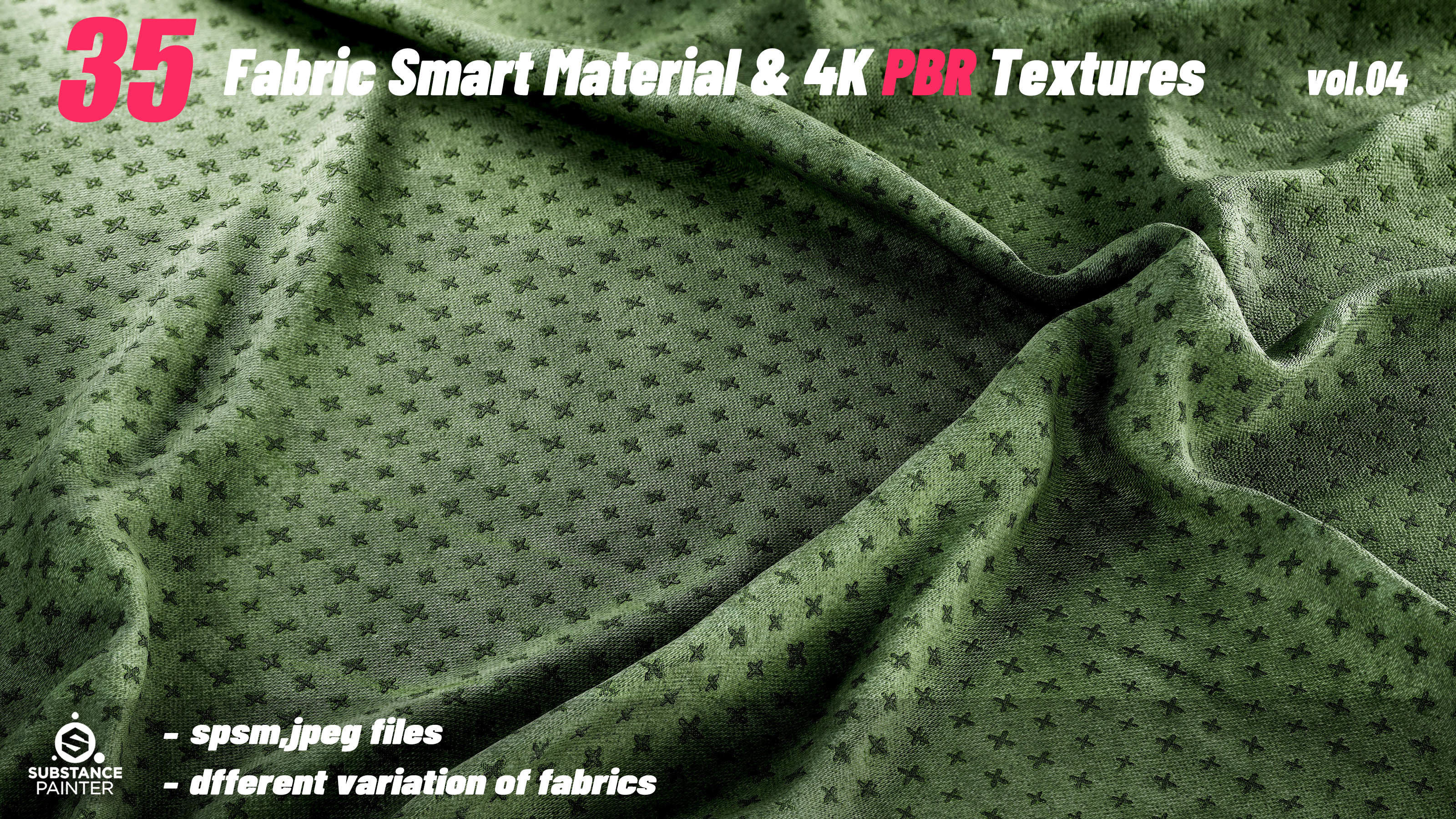 35 High Quality Fabric Smart Materials and 4K PBR Texture VOL04 Texture ...