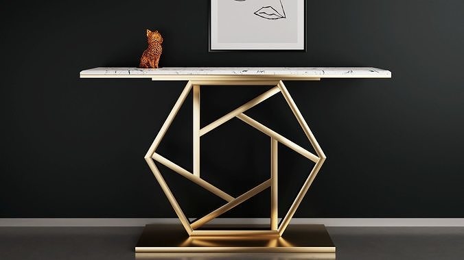 3D model Marble Console Table VR / AR / low-poly | CGTrader