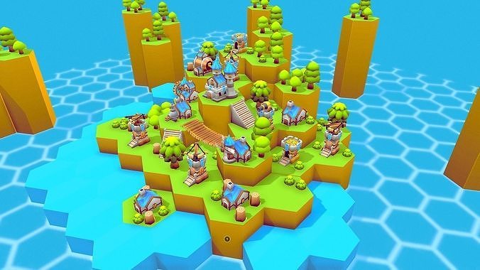 FREE Low Poly Game Assets free VR / AR / low-poly 3D model animated ...